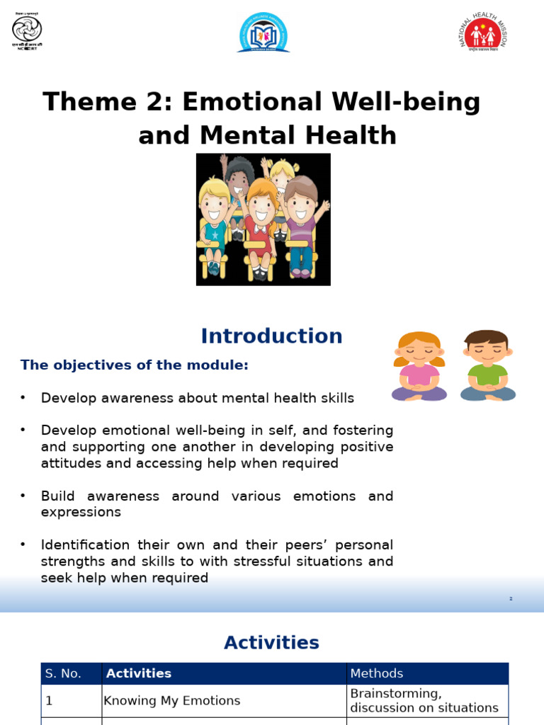 Emotional Well-being and Mental Health Guide | PDF | Mental Disorder ...