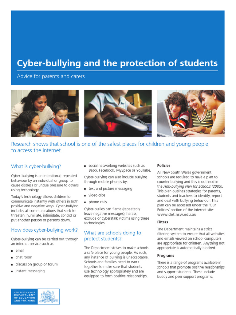 Understanding Cyber-Bullying and Prevention | PDF | Cyberbullying ...