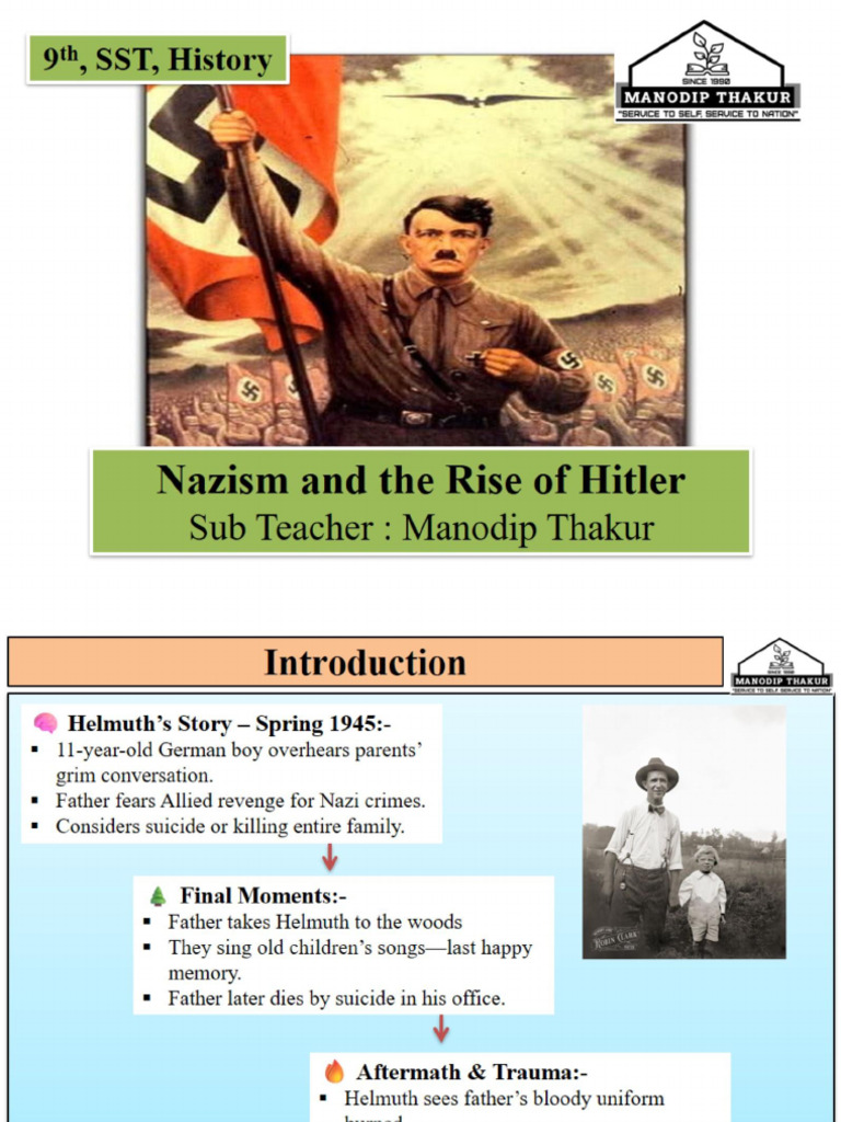 History - 3 - Nazism and Rise of Hitler by Manodip Thakur (Class 9th ...