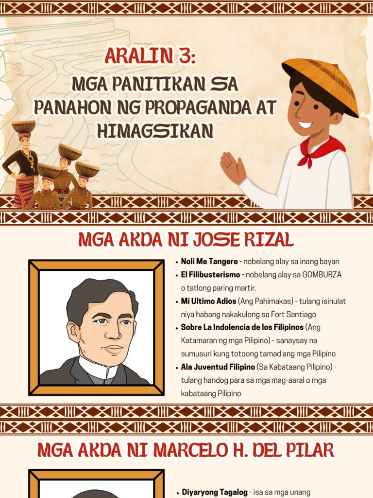 Mga Panitikan Sa Panahon NG Propaganda at Himagsikan (Sipi NG ...