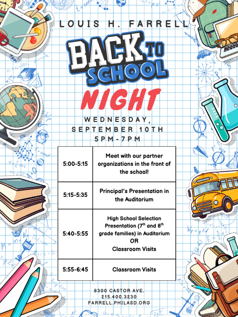 25-26 Back To School Schedule | PDF