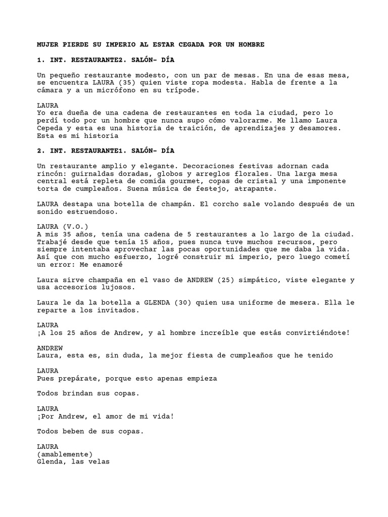 Mujer Pierde Su Imperio Al Estar Cegada Por Un Hombre | PDF | Cumpleaños