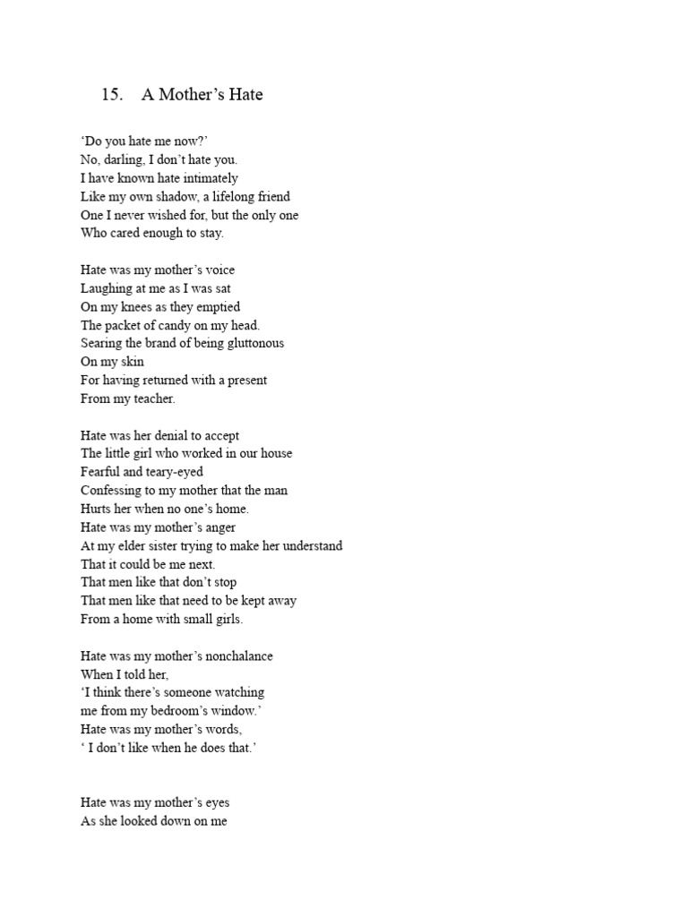 A Mother's Hate | PDF