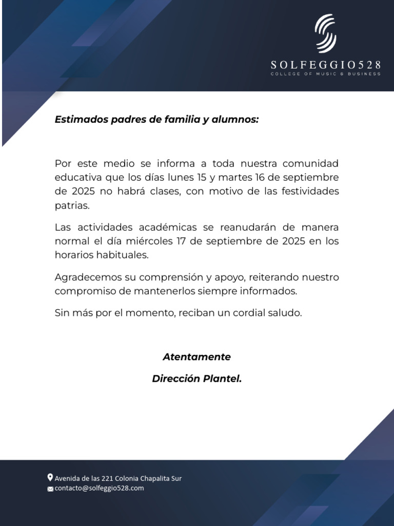 Formato Circular .Docx | PDF