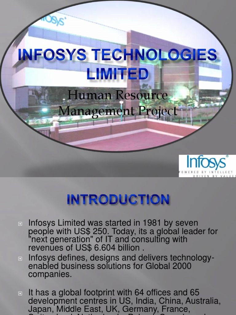 Infosys HRM Presentation | PDF | Recruitment | Loans