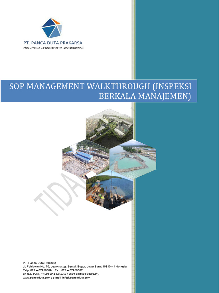 SOP-HSE-11 - Management Walkthrough (Rev.01) | PDF