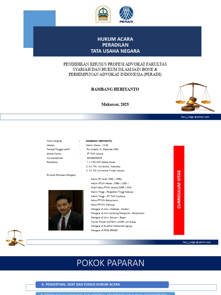 Hukum Acara Peradilan Tata Usaha Negara | PDF
