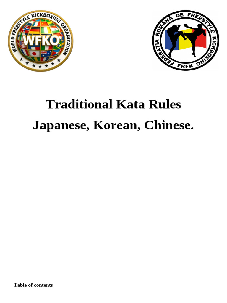 2025 Kata Competition Rules | PDF | Referee | Kata