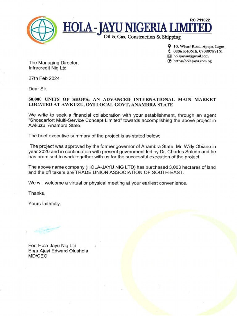 Collaboration Letter | PDF