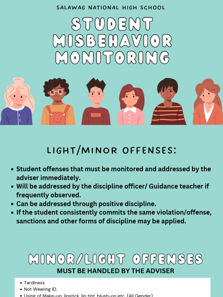 Student Misbehavior Monitoring Tool | PDF | Learning | Behavior Modification