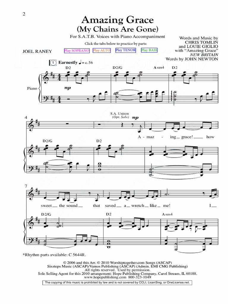 Practice Vocal Parts: Soprano to Bass | PDF
