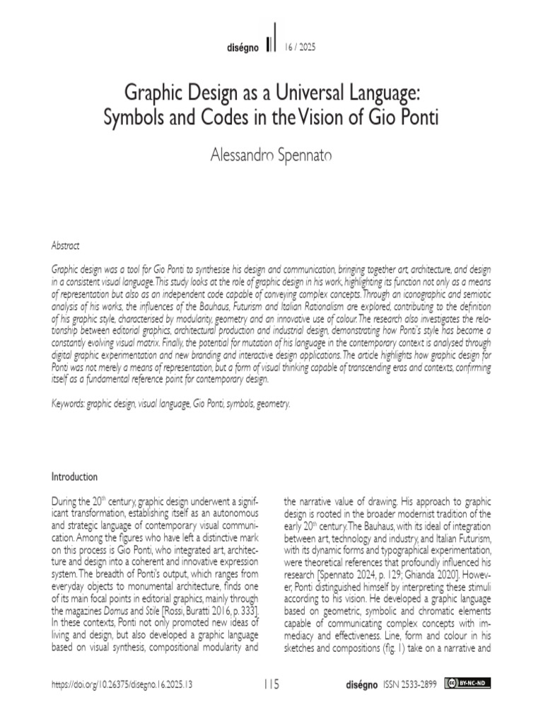 Graphic Design As A Universal Language Symbols and Codes in The Vision ...