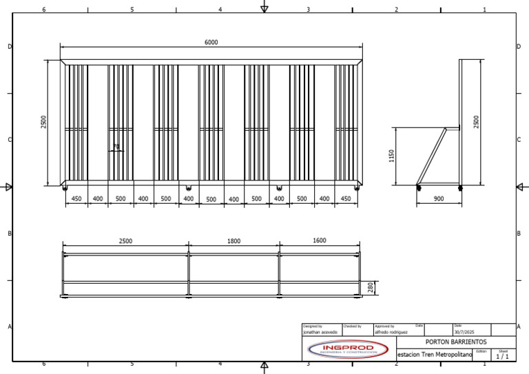 Porton Barrientos Train Station Plan | PDF
