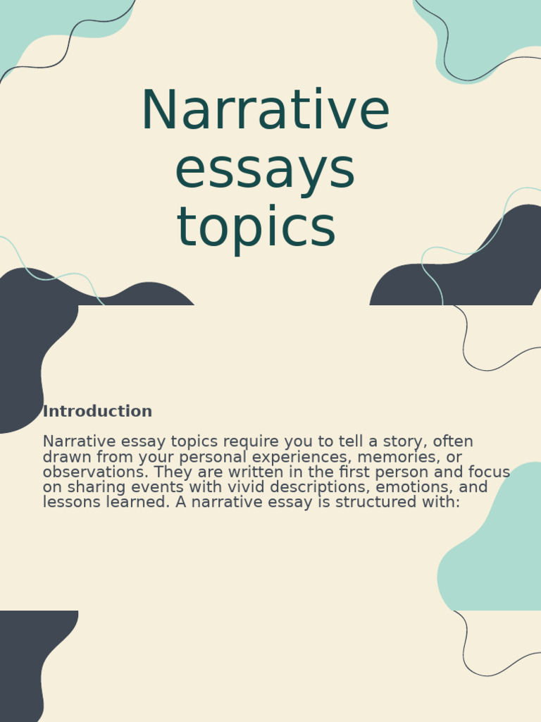 Narrative Essay Writing Guide | PDF | Essays | Narrative