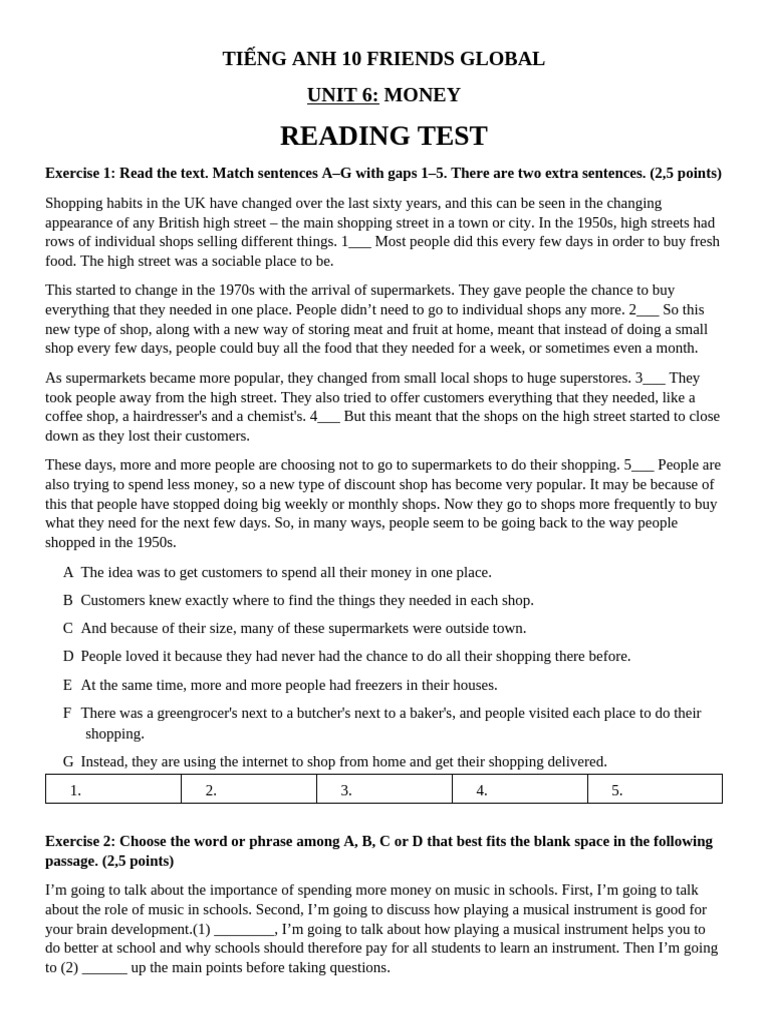 Shopping Habits and Music in Schools | PDF | Supermarket