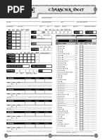 Pathfinder 1 Character Sheet | PDF