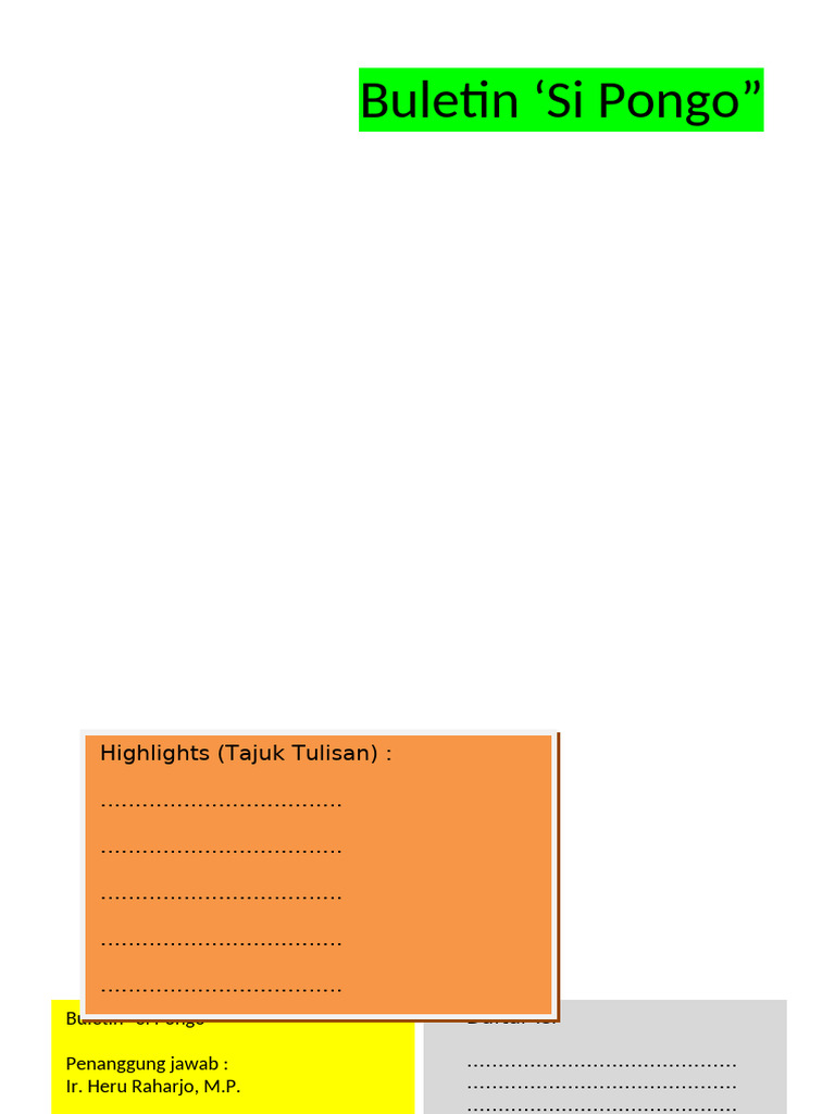 Buletin 2 | PDF