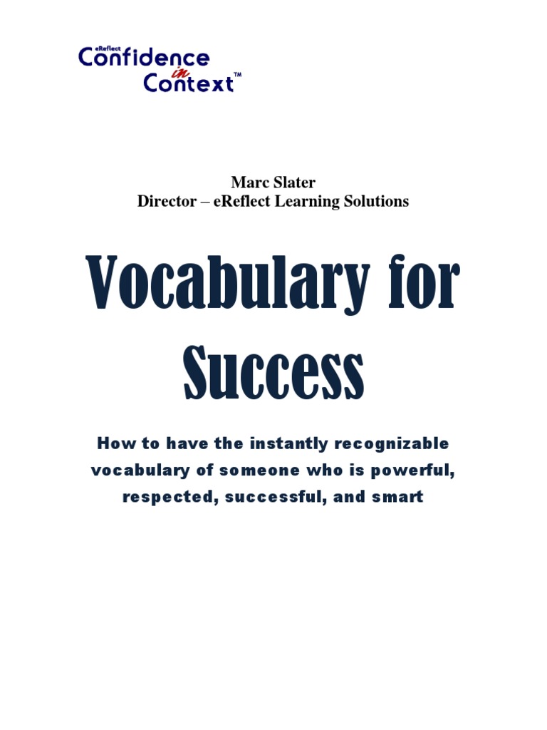 Vocabulary For Success Download Free Pdf Vocabulary Language