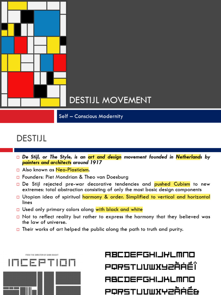 Mod1 - 07 destijl | PDF | The Arts | Art Movements