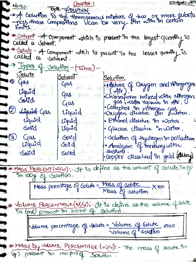 Chemistry Chapter 1 | PDF