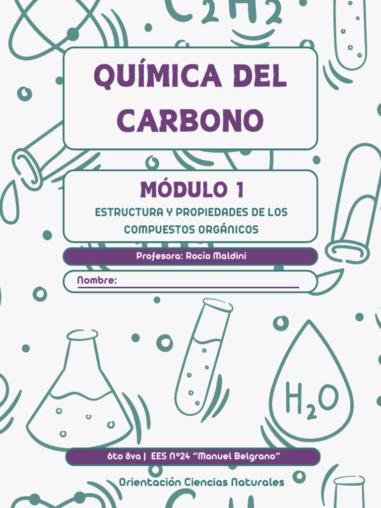 M-Dulo 1 - Qu-Mica Del Carbono - 6to 8va 2025 | PDF