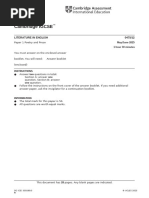 2024 AP English Literature and Composition Free-Response Questions ...