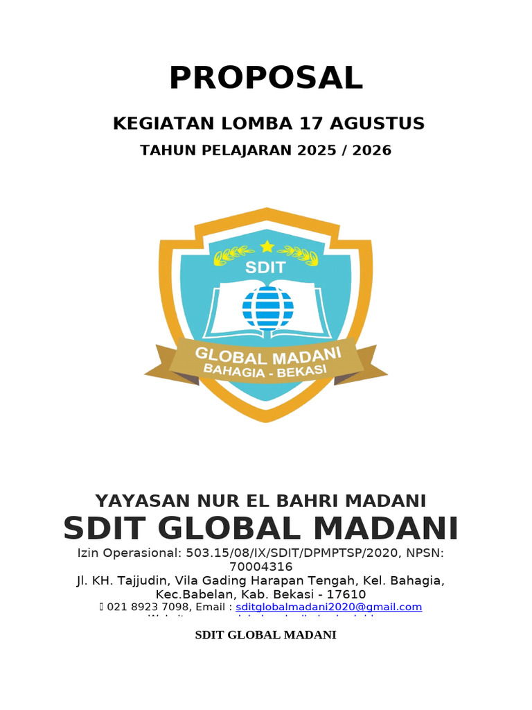 PROPOSAL KEGIATAN TARHIB RAMADHAN 1445 H (2024) (1) | PDF