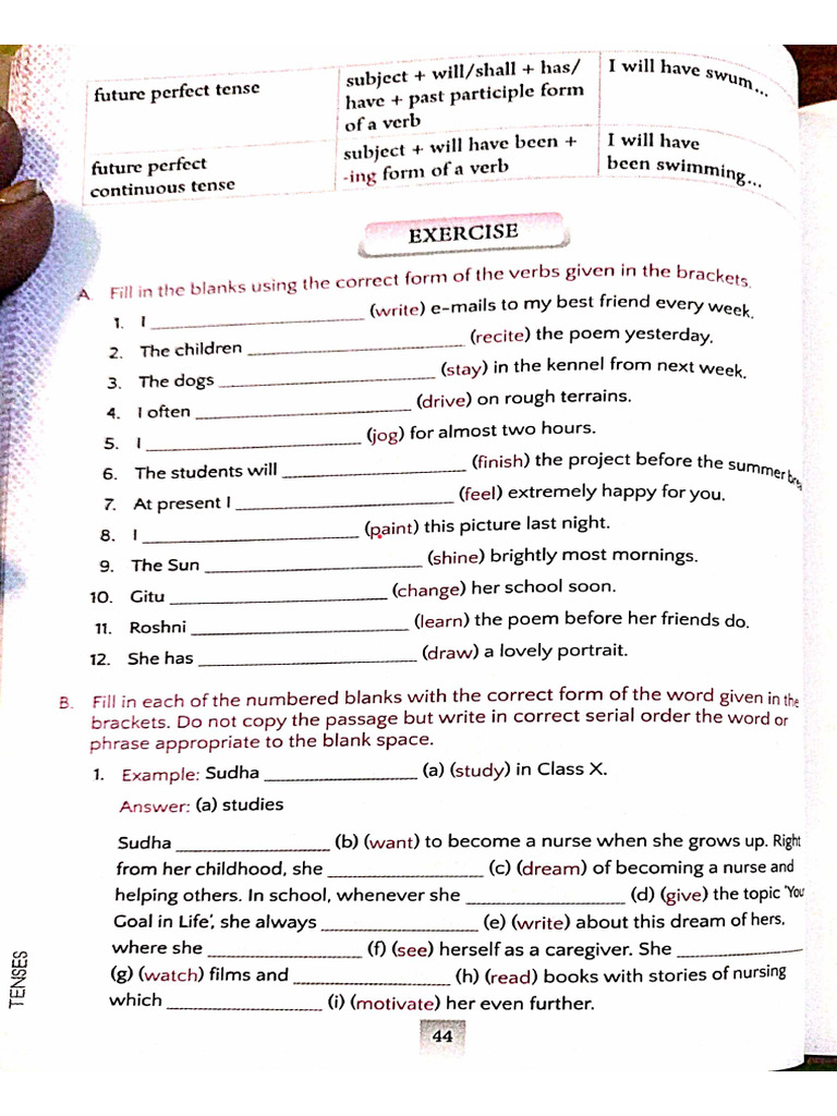 Correct Form of Verbs | PDF