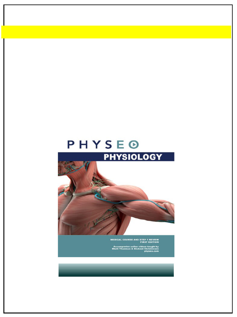 Physeo Physiology 1st Edition Physeo - Com No Waiting Time | PDF | Membrane Potential ...