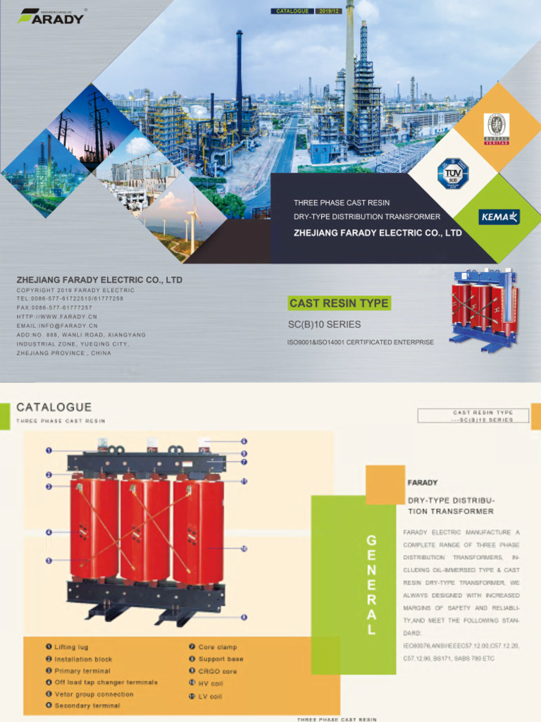 Cast Resin Dry Transformer Catalog-2020 | PDF