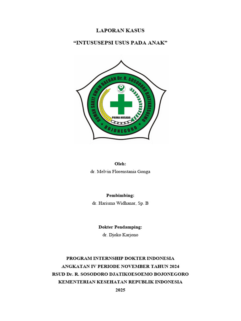 Intususepsi Usus pada Anak: Laporan Kasus | PDF