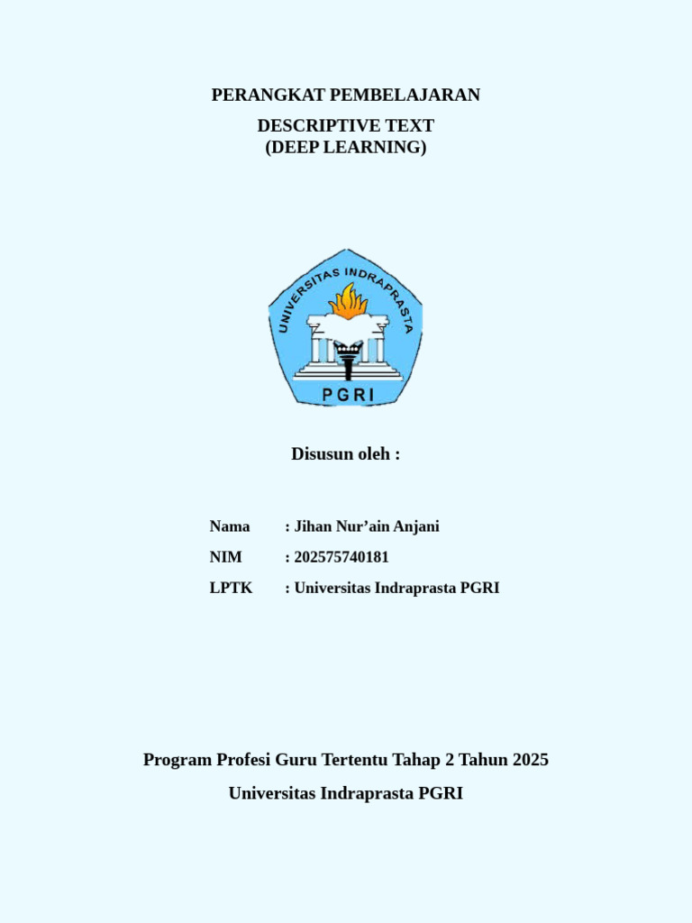 Cover Perangkat Pembelajaran | PDF