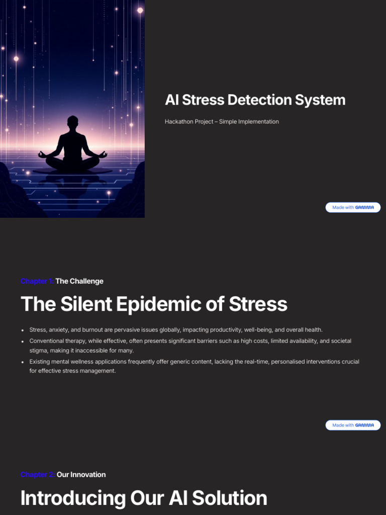AI Stress Detection System | PDF | Artificial Intelligence ...