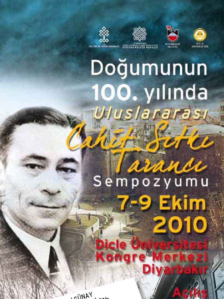 Cahit Sitki Taranci Sempozyum Programi | PDF