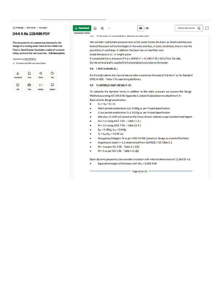 Fadhili Seismic Input | PDF