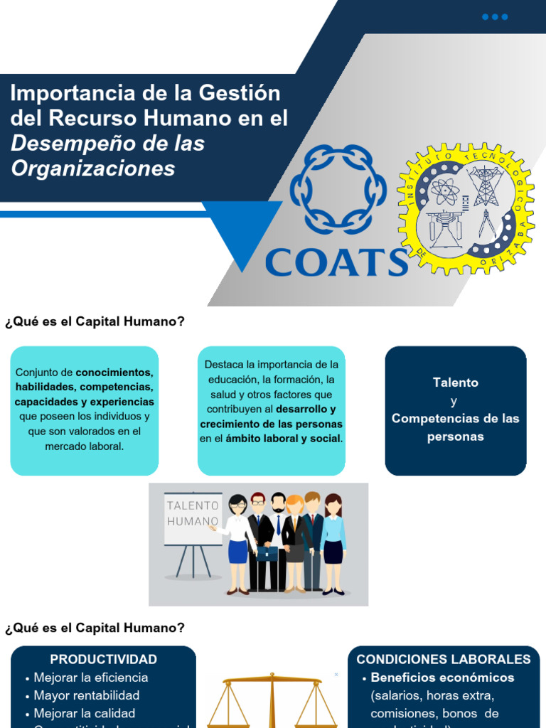 Importancia de La Gestión Del Recurso Humano en El Desempeño de Las Organizaciones-1 | PDF ...