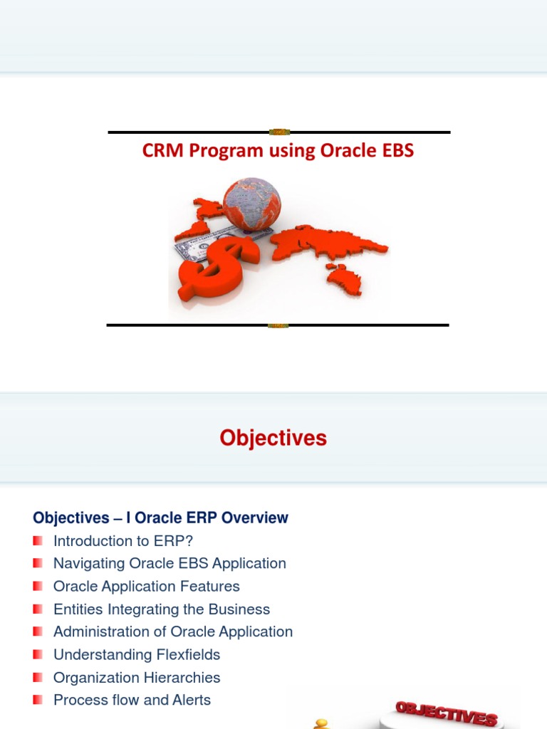 CRM Program Using Oracle EBS_Student Guide | Enterprise Resource ...