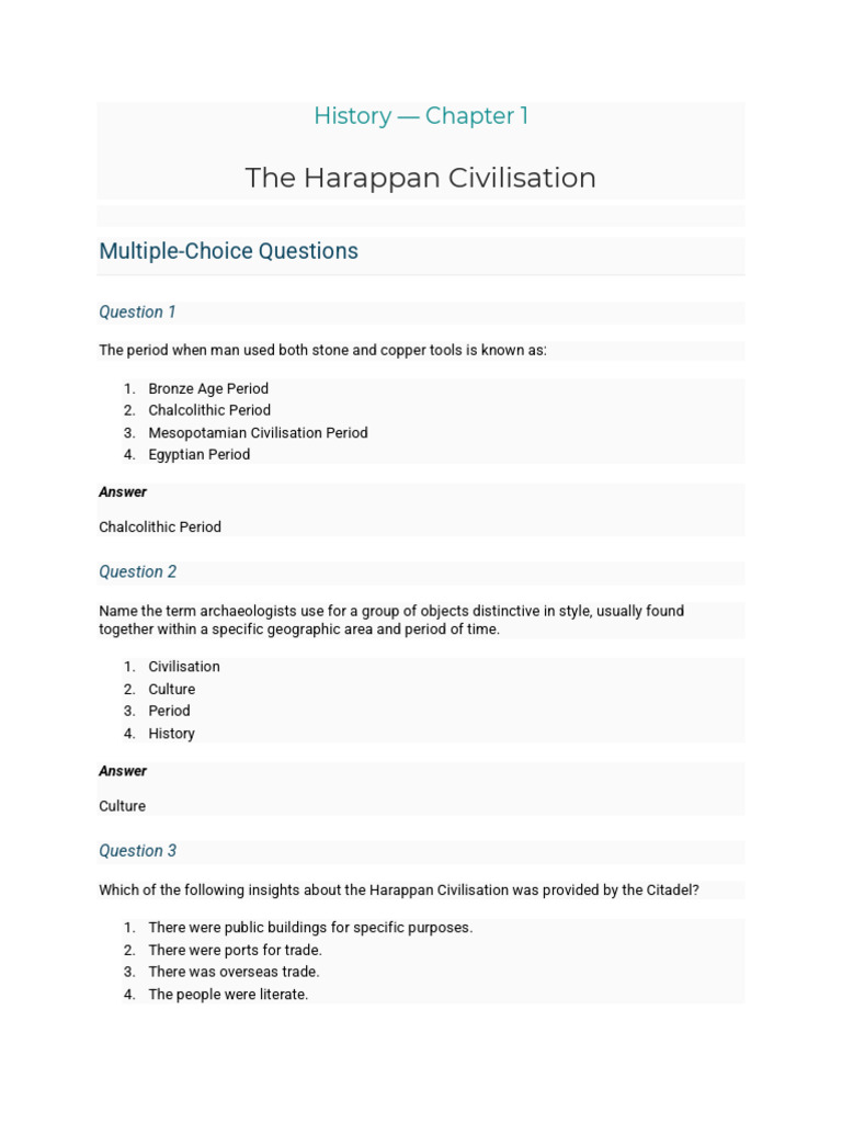 Harappan Civilization Insights | PDF