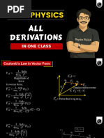 Class12 Physics FullDerivations | PDF | Electromagnetic Induction | Capacitance