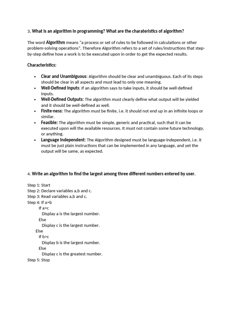 C Program 3 (1) (Algos) | PDF | Algorithms | Control Flow