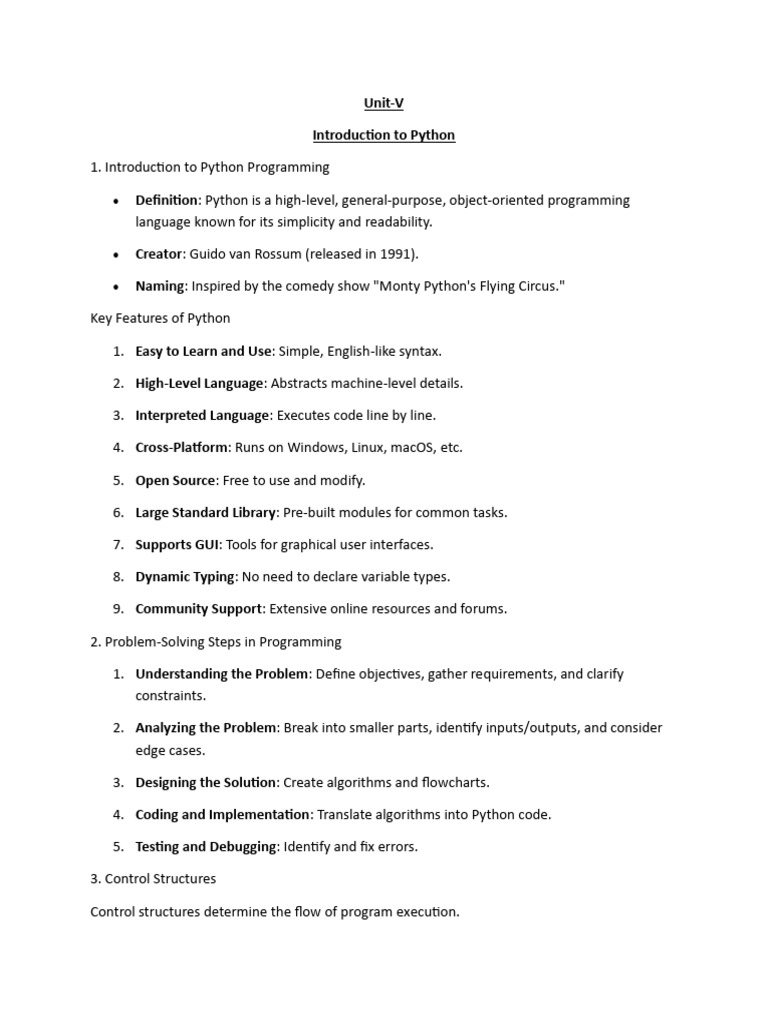 Part - B - Unit - V - Class - IX ARTIFICIAL INTELLIGENCE | PDF | Python (Programming Language ...