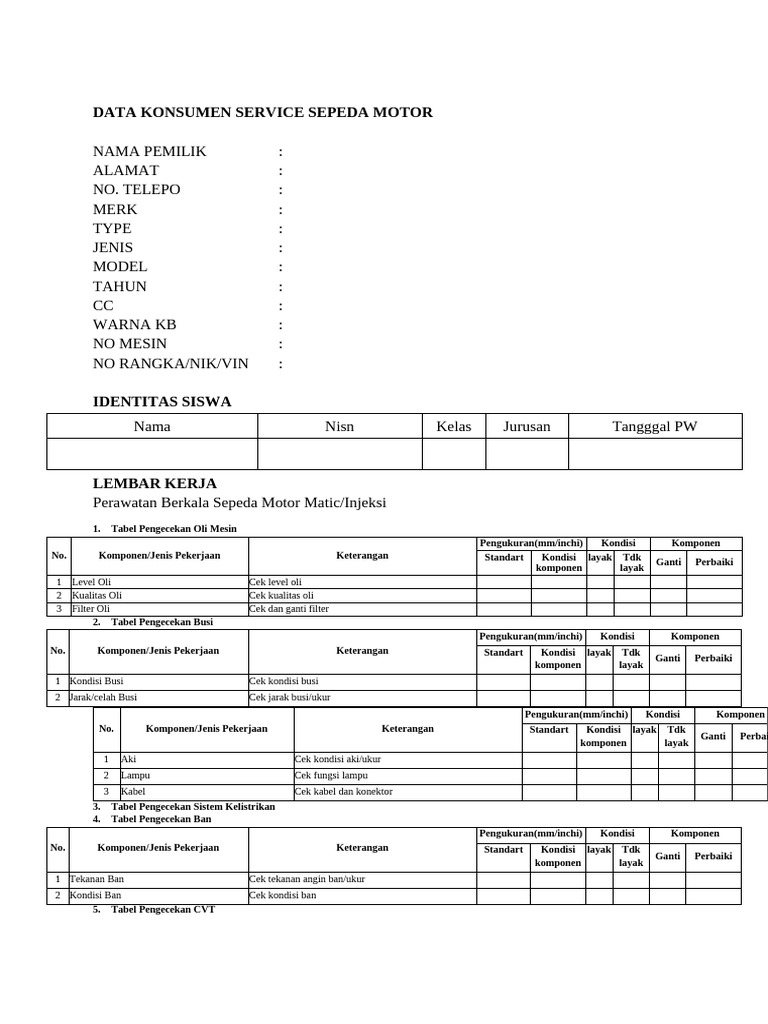 Lembar Kerja PW TSM 2025 | PDF
