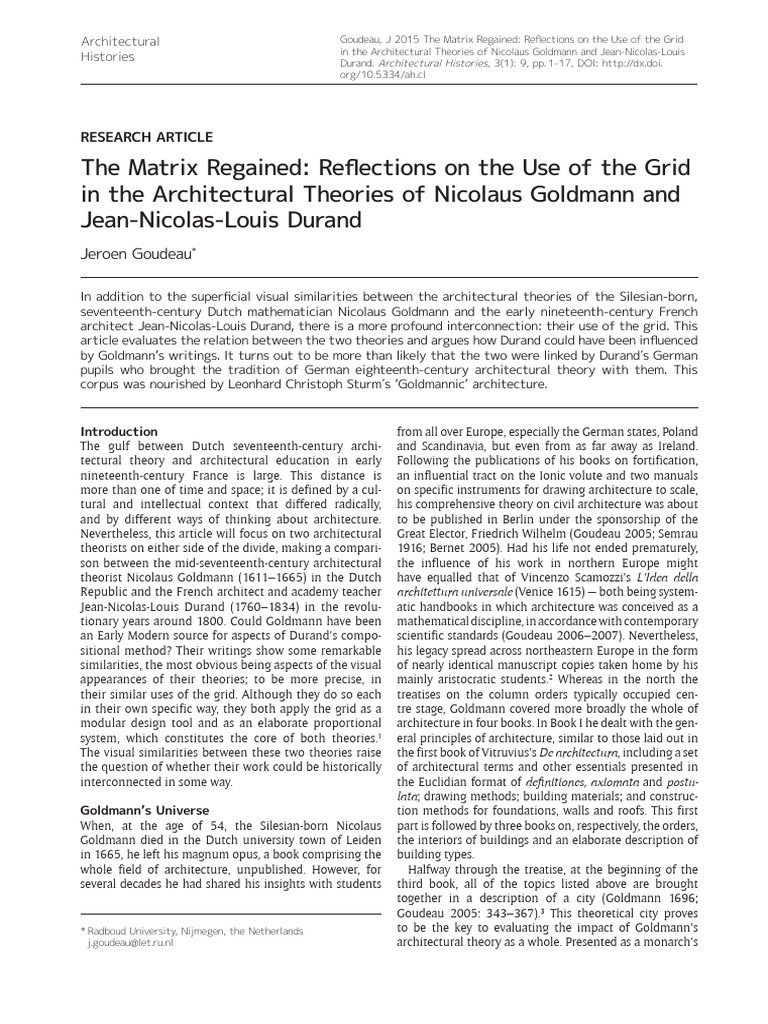Goldmann and Durand: Grid Theory Comparison | PDF