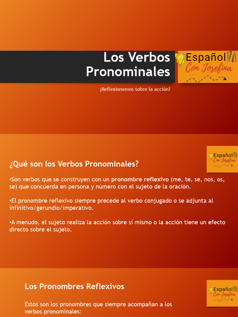 Qué son los Verbos Pronominales | PDF | Verbo | Pronombre