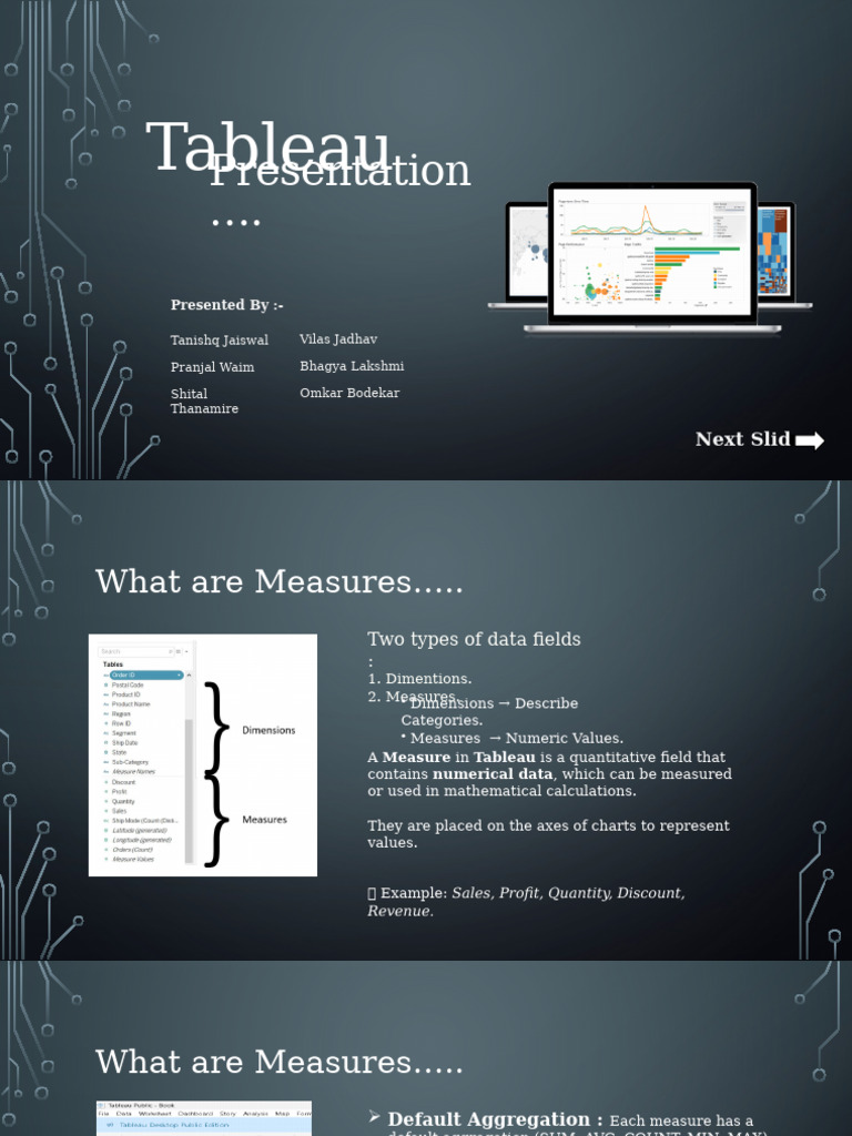 Understanding Measures in Tableau | PDF
