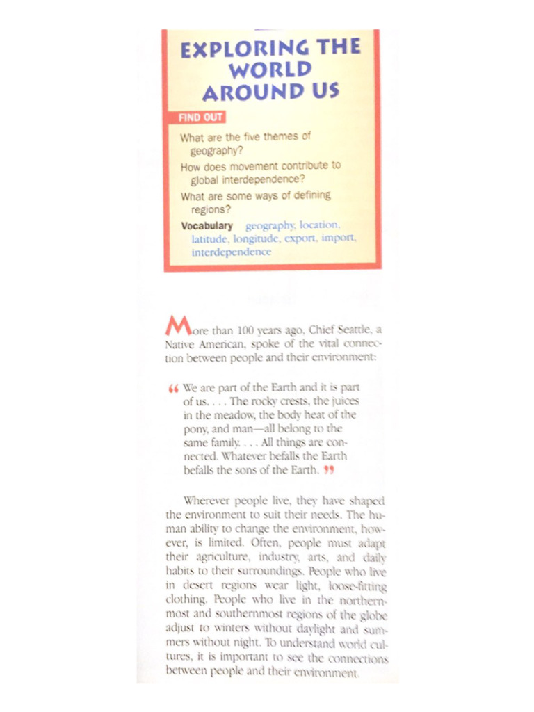 Exploring The World Around Us | PDF