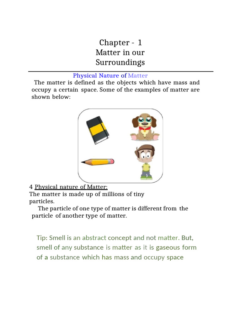 Class 9th Chapter 1 Science Notes | PDF | Gases | Liquids