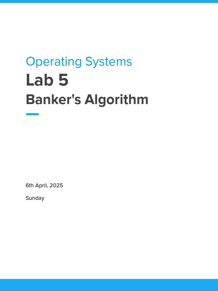 OS Lab 5 | PDF | Input/Output | Algorithms