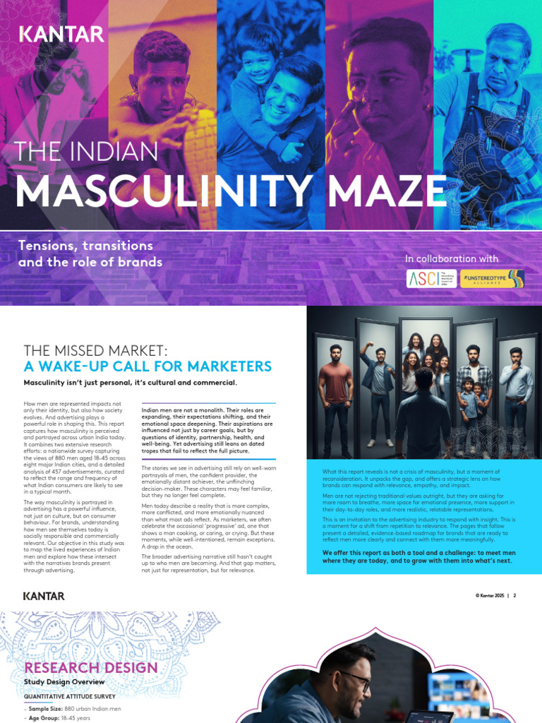 Kantar's Indian Masculinity Maze | PDF | Masculinity | Brand