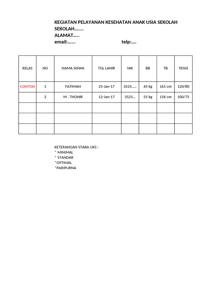 Logbook Laporan Uks Revisi New | PDF